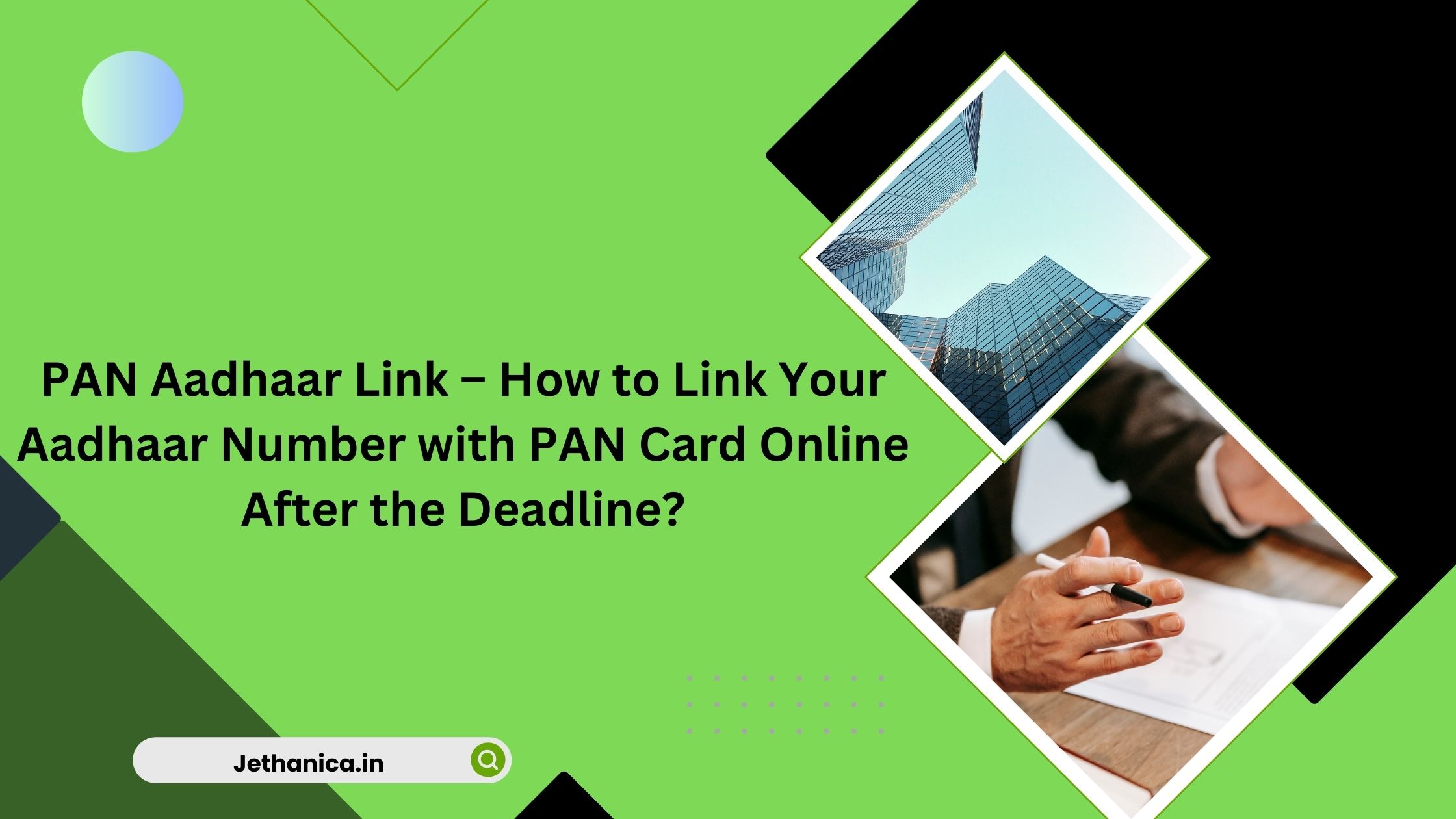 PAN Aadhaar Link – How to Link Your Aadhaar Number with PAN Card Online ...